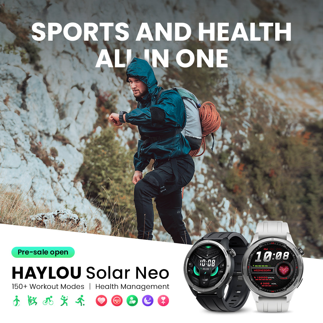 Get More for Less: Haylou Solar Neo debuts 1.53'' Display & 7-Day Batt